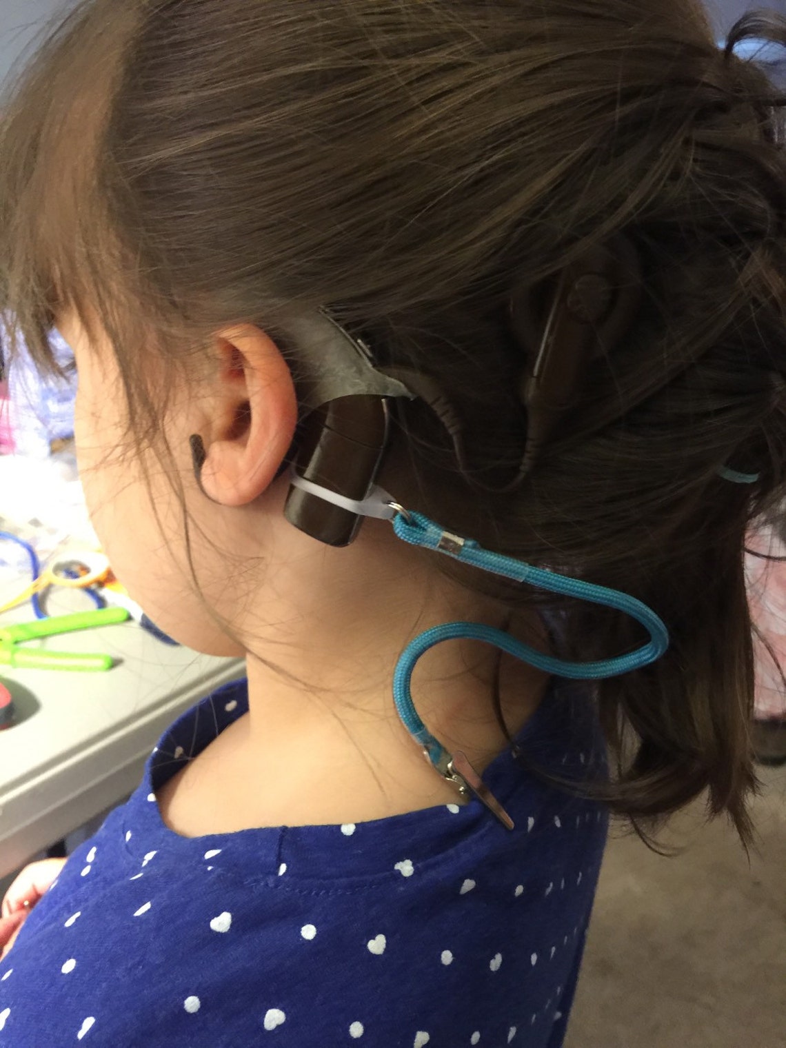 Blue Single Hearing Aid or Cochlear Implant Lanyard Clip - Etsy