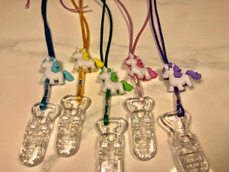 Unicorn Child Length Hearing Aid or Cochlear Implant Clips | Etsy