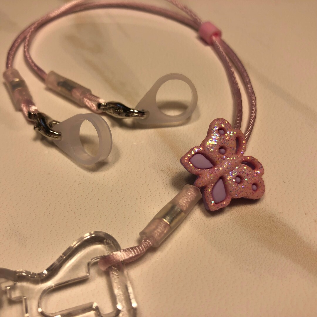 Child Length Butterfly Lanyard Hearing Aid or Cochlear Implant - Etsy