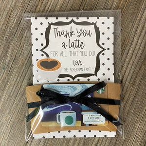 Thanks a Latte for All That You Do Gift Card Holder Card Holiday ...