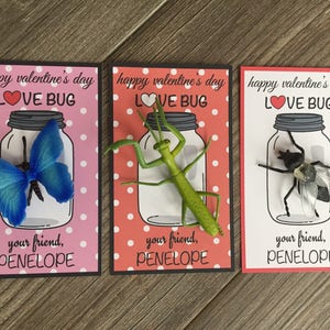 Bug Kids Valentine's Day Card for School, Girls or Boy Valentines for ...