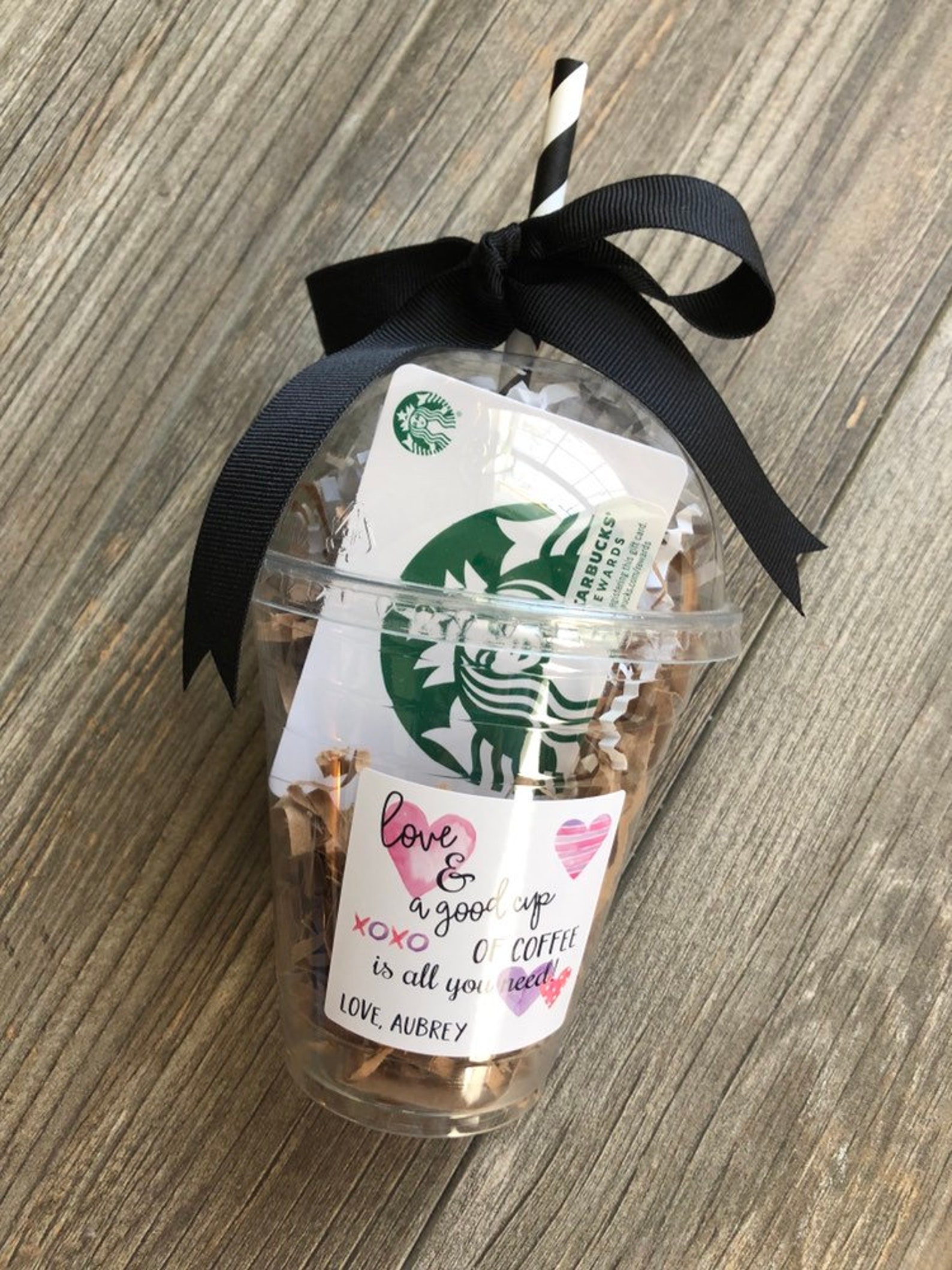 Valentines Day Card Teacher Gift Coffee Cup Gift Card | Etsy