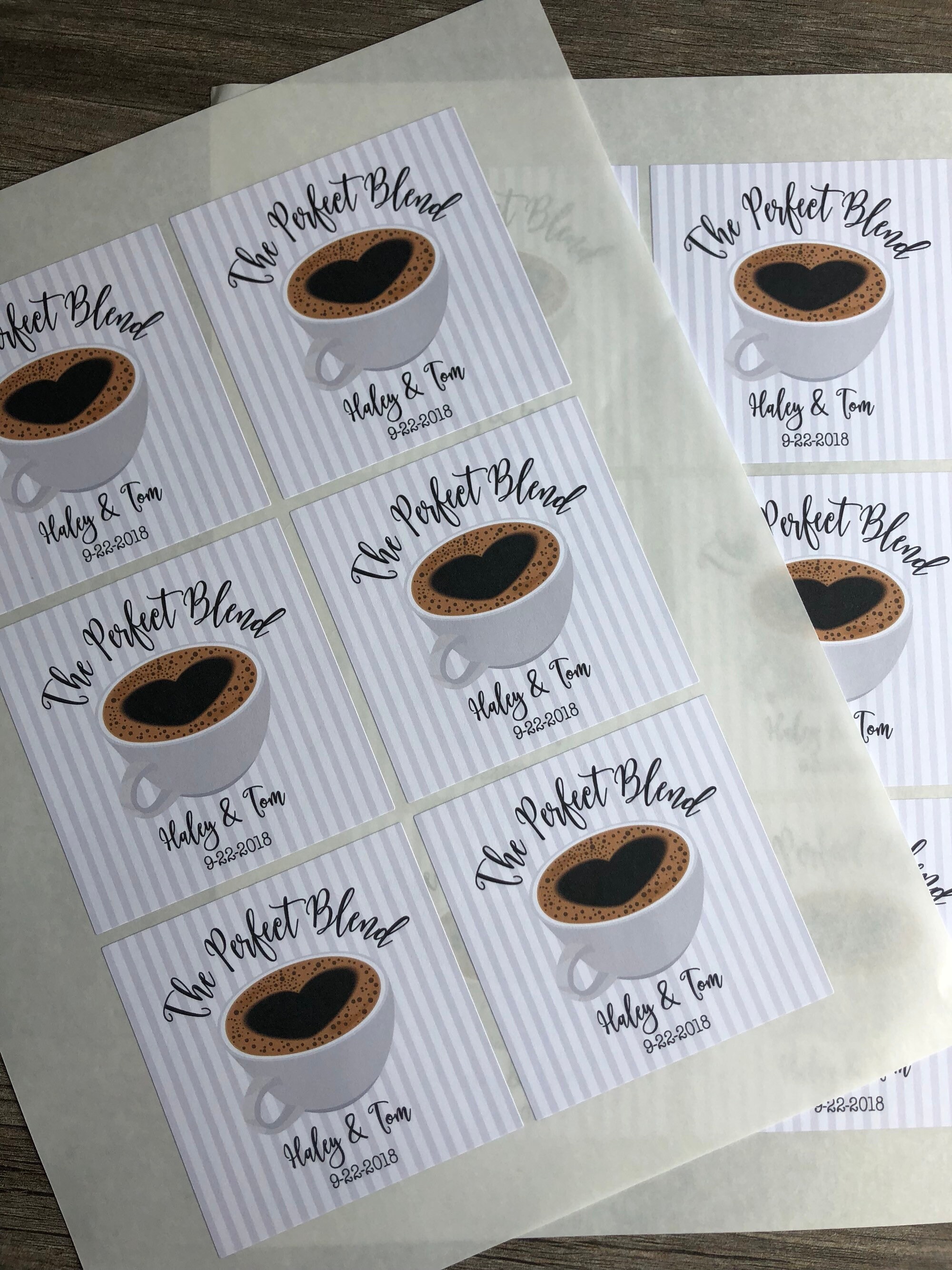 Perfect Blend perfect blend sticker coffee favor coffee | Etsy