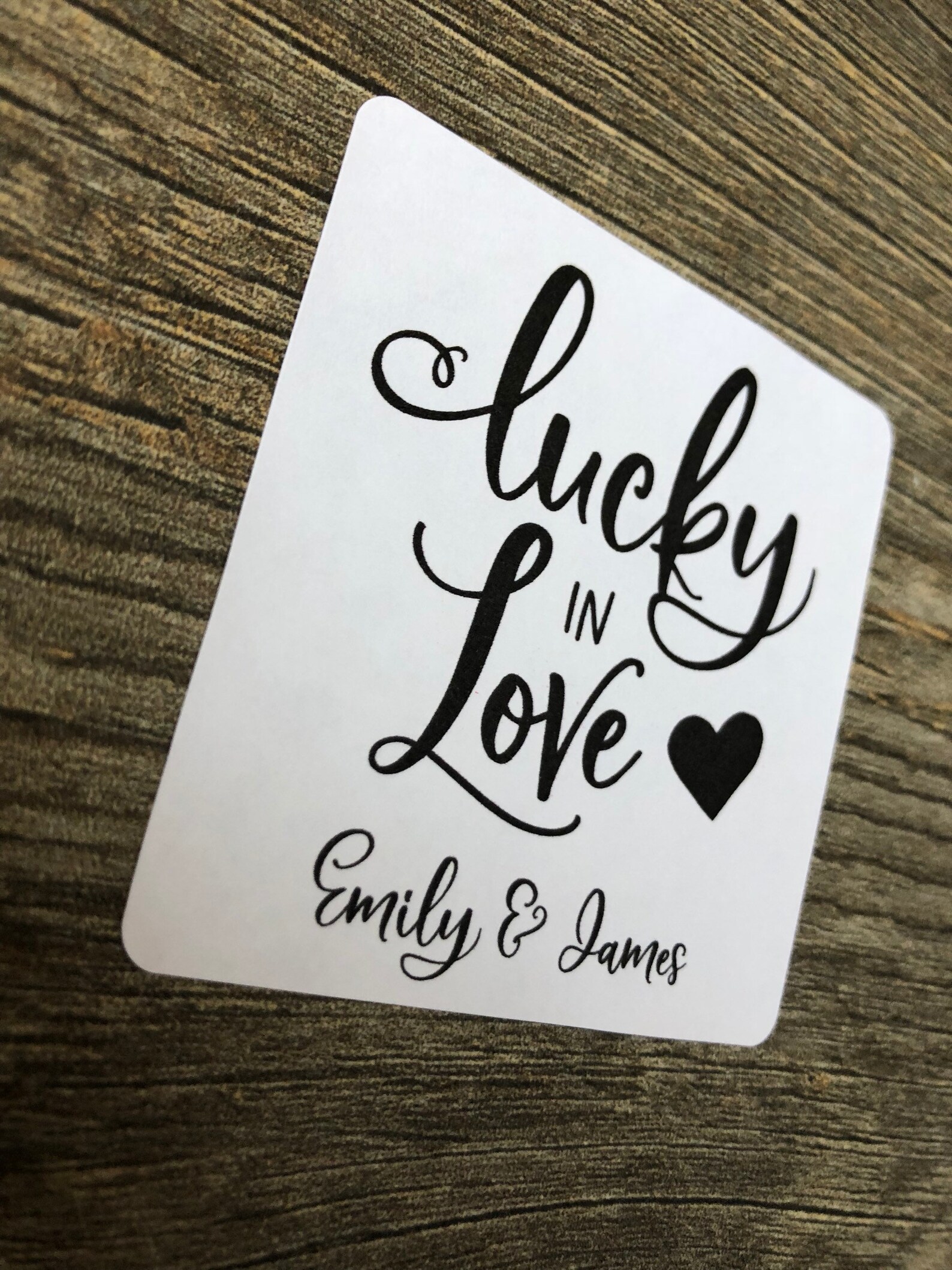 Lucky in Love Lottery Ticket Favor Sticker Lotto Sticker - Etsy Norway