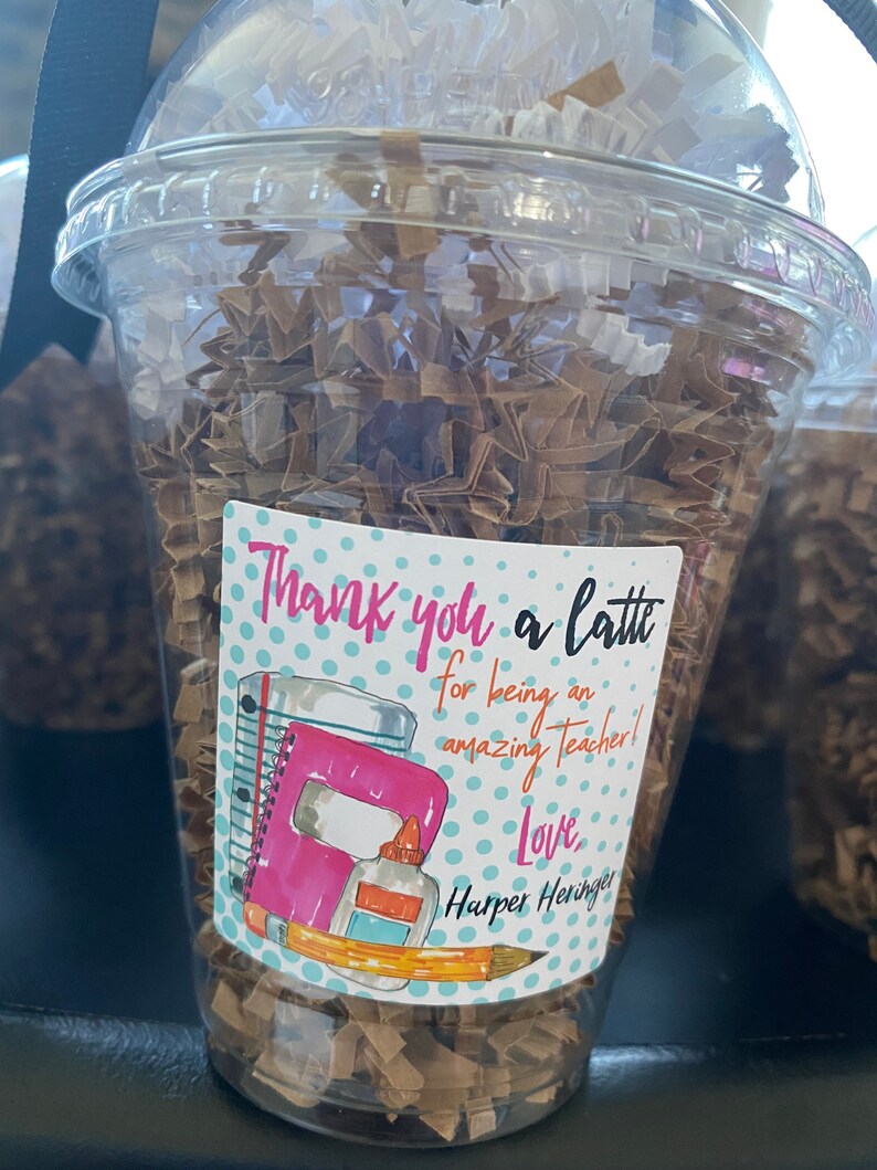 Coffee Cup Gift Card Holder Teacher Appreciation Gift Thank - Etsy