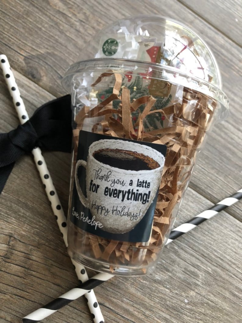 Coffee Gift Card Holder Teacher Appreciation Thank You Gift | Etsy