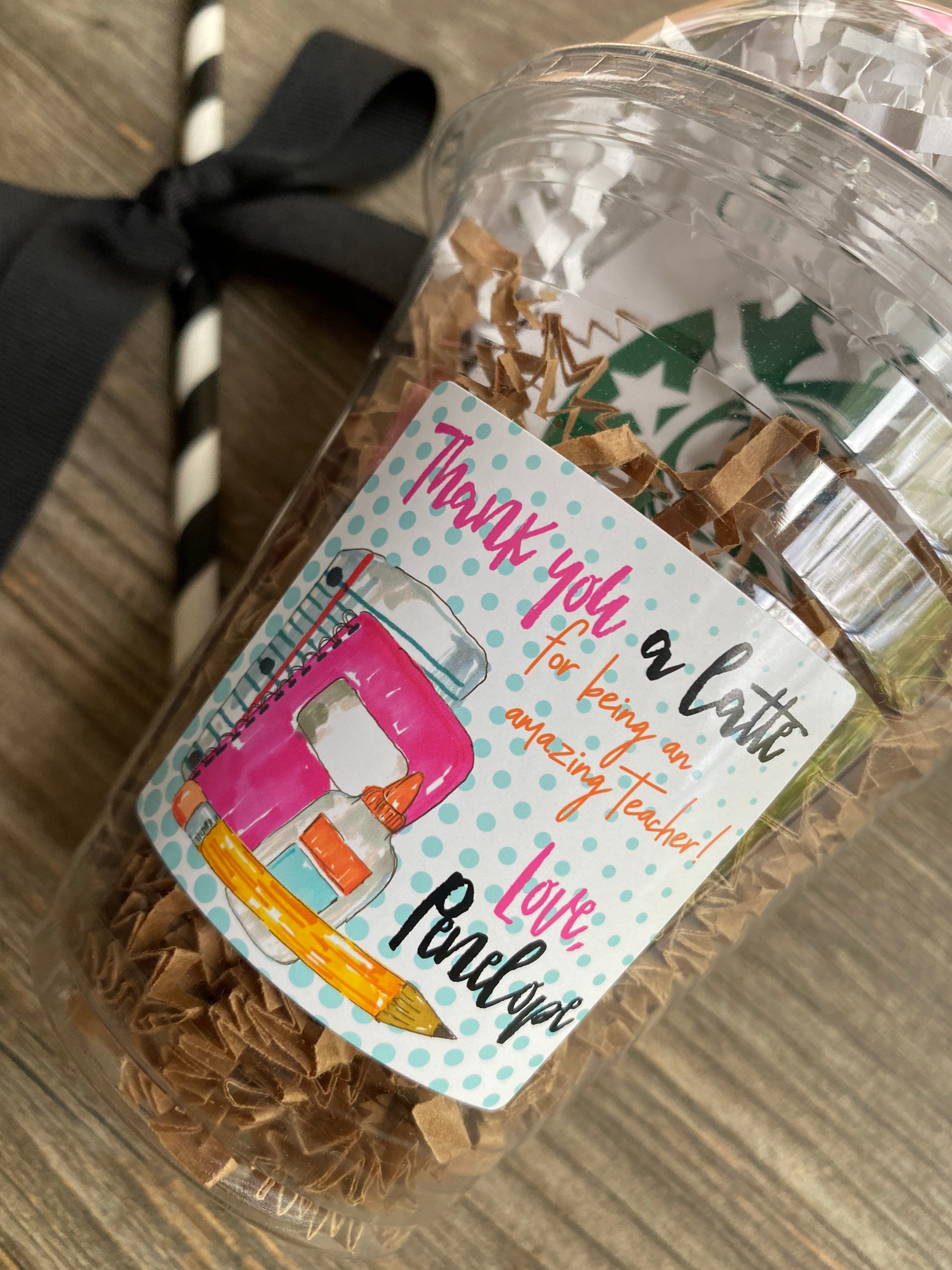 Coffee Cup Gift Card Holder Teacher Appreciation Gift Thank - Etsy