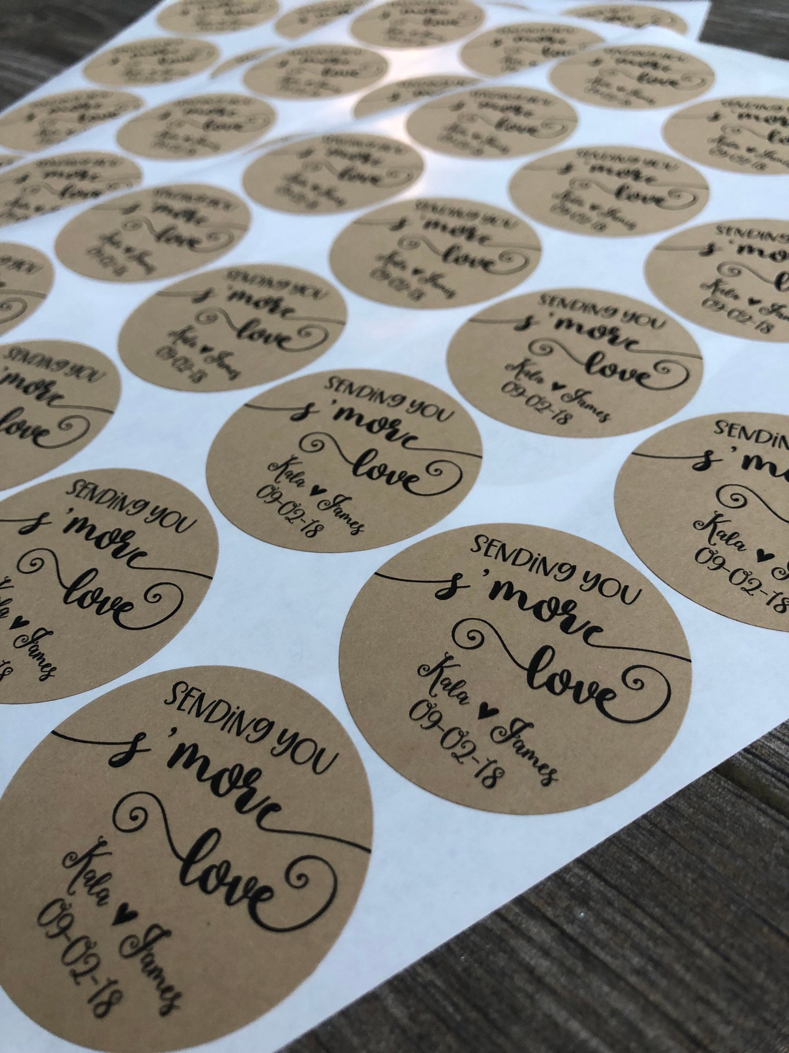 S'more Love Smore Love sticker smore love label | Etsy