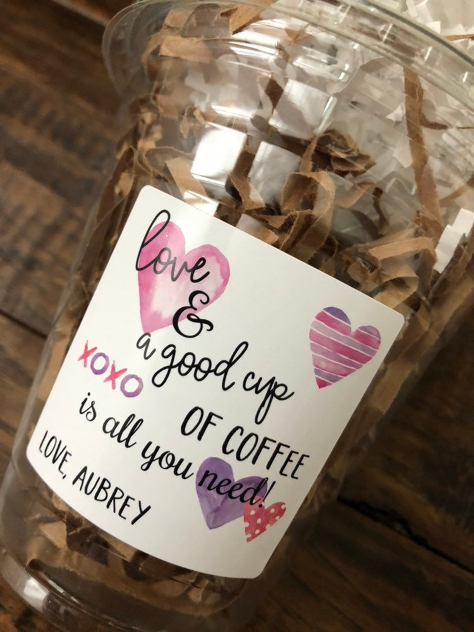 Valentines Day Card Teacher Gift Coffee Cup Gift Card - Etsy