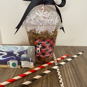 Christmas Coffee Gift Card Holders, Stocking Stuffer, Teacher Holiday ...