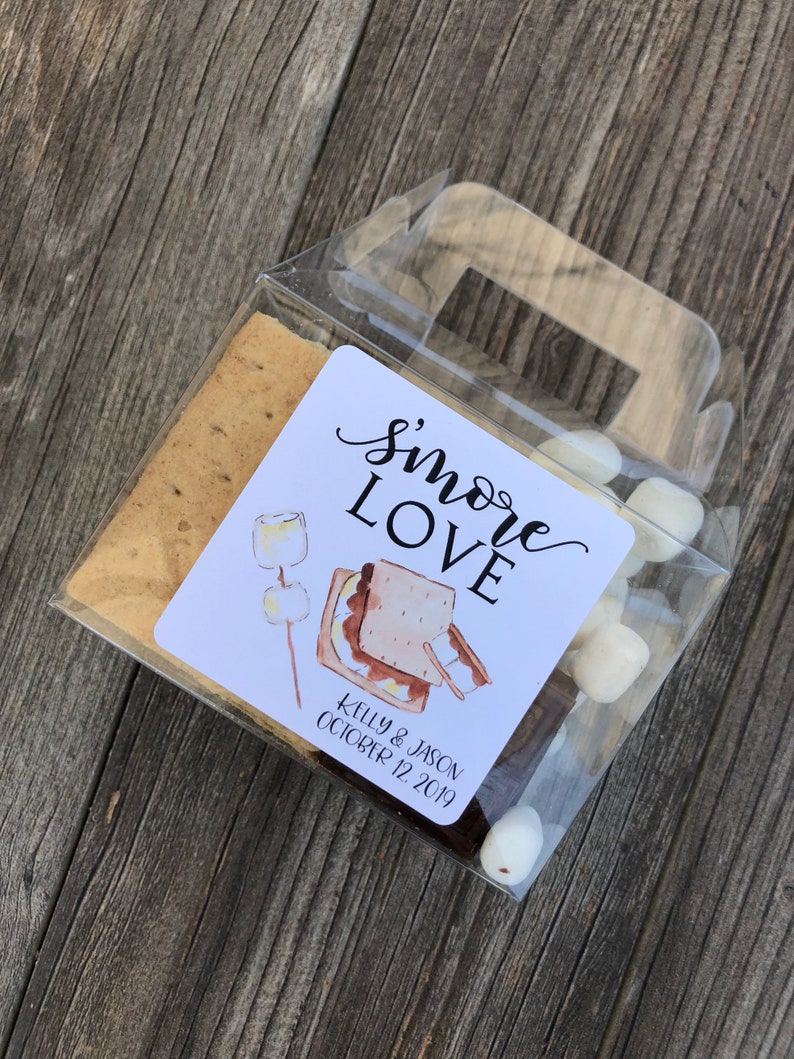 S'more Love Sticker, Wedding/bridal Shower Sticker Favor - Etsy