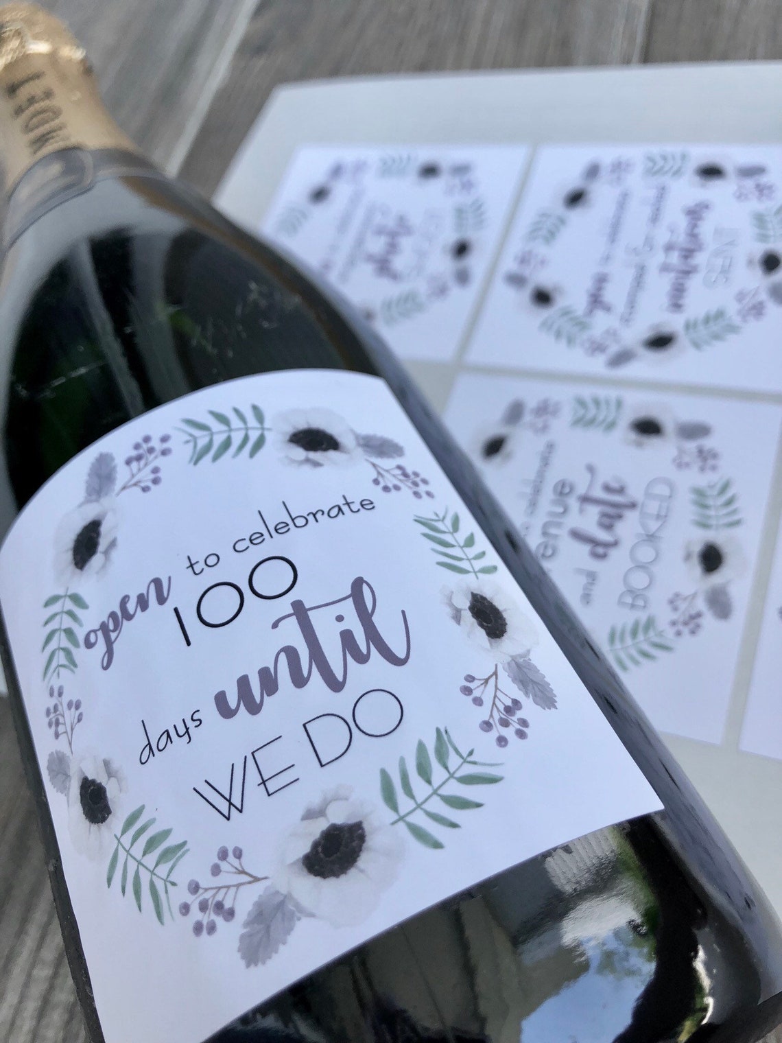 Engagement Wine Label, Wedding Planning Milestones, Engagement ...