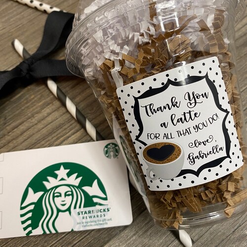 Coffee Cup Gift Card Holder Teacher Appreciation Thank You | Etsy