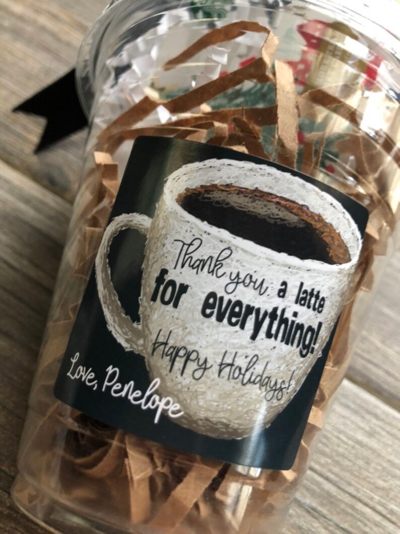 Coffee Gift Card Holder Teacher Appreciation Thank You Gift | Etsy