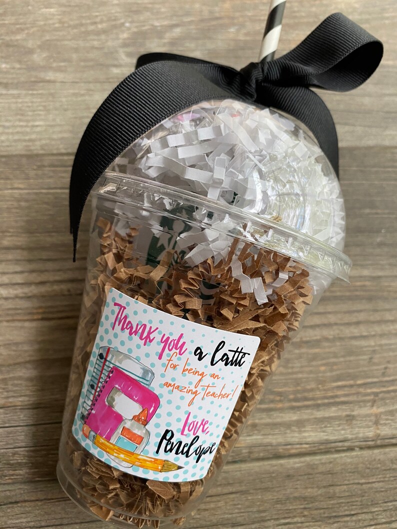 Coffee Cup Gift Card Holder Teacher Appreciation Gift Thank - Etsy