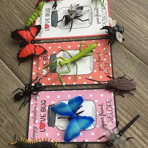 Bug Kids Valentine's Day Card for School, Girls or Boy Valentines for ...