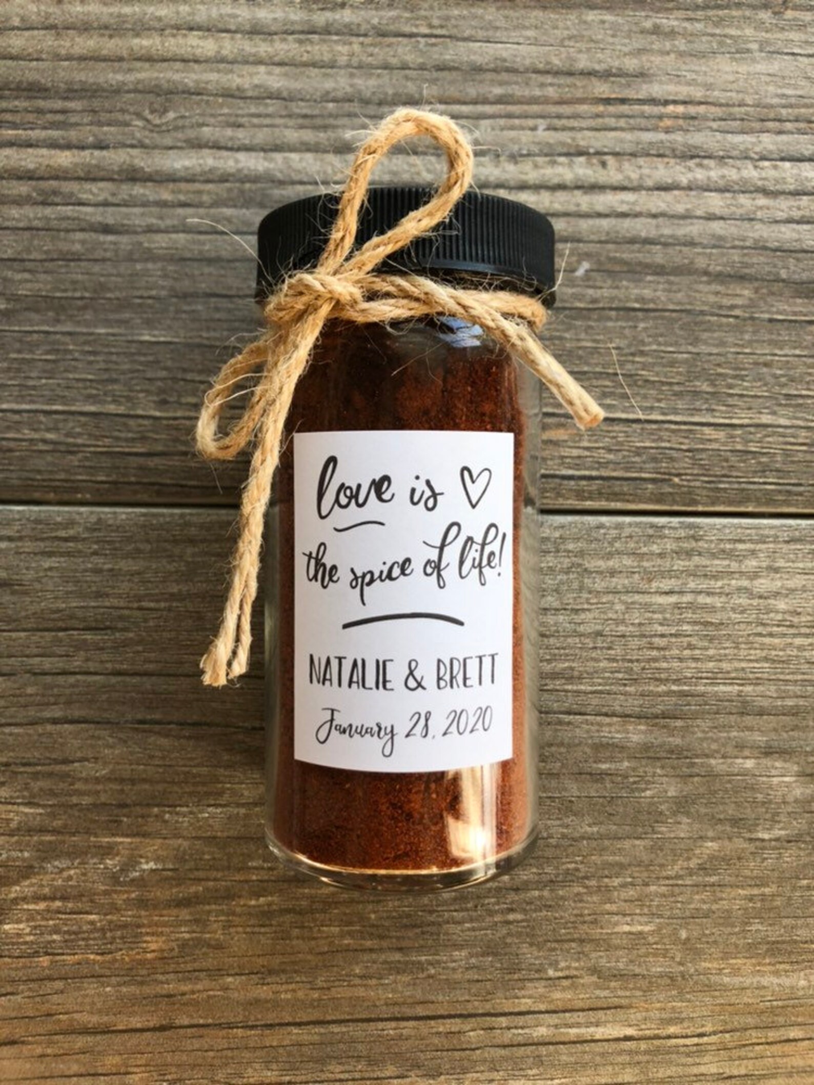 Spice Wedding Favor Stickers, Love is the Spice of Life, Thanks for ...