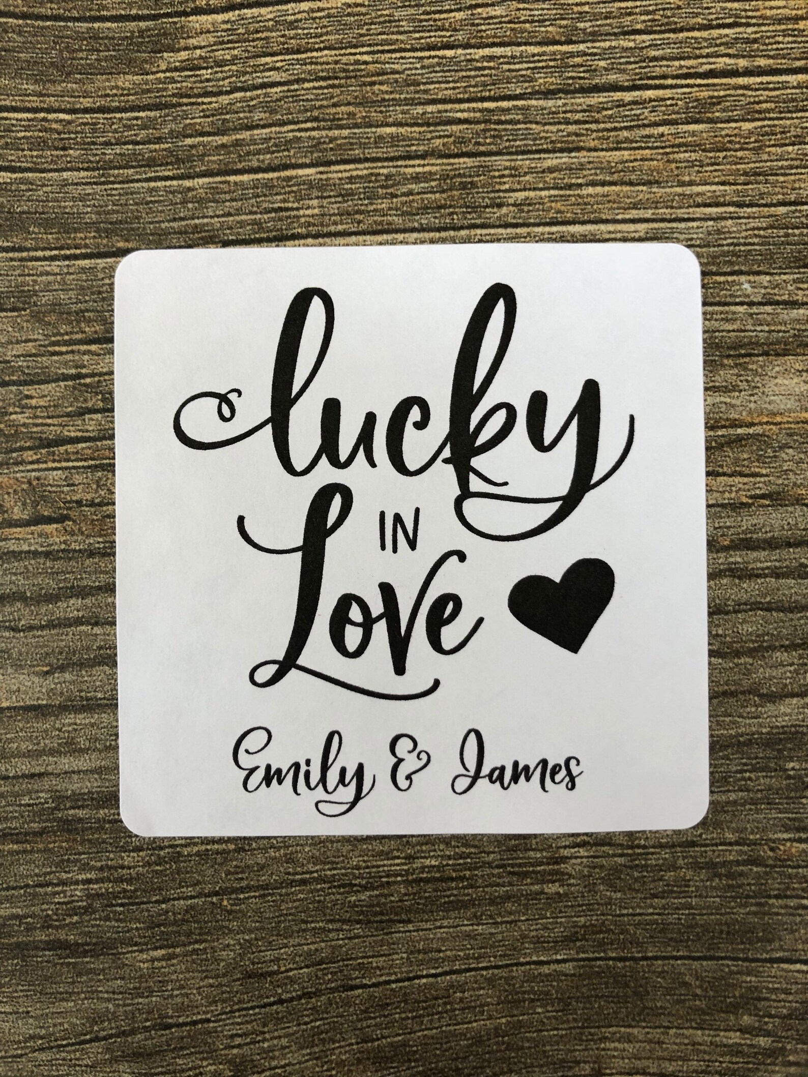 Lucky in Love Lottery Ticket Favor Sticker Lotto Sticker - Etsy