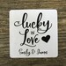 Lucky in Love Lottery Ticket Favor Sticker Lotto Sticker - Etsy