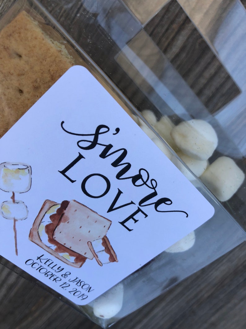 S'more Love Sticker, Wedding/bridal Shower Sticker Favor - Etsy