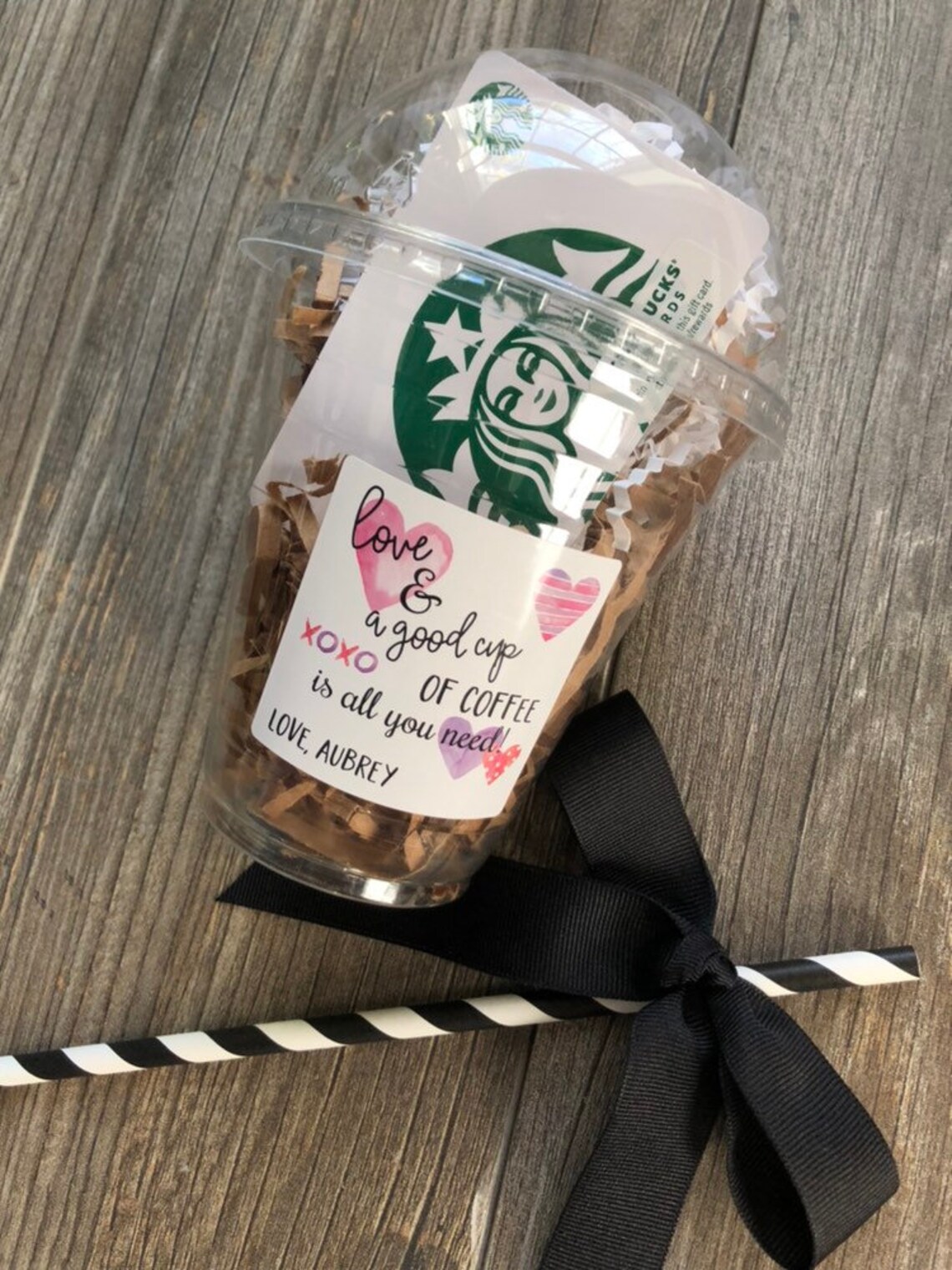 Valentines Day Card Teacher Gift Coffee Cup Gift Card - Etsy