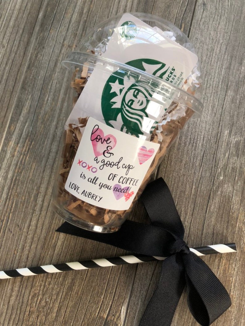 Valentines Day Card Teacher Gift Coffee Cup Gift Card - Etsy