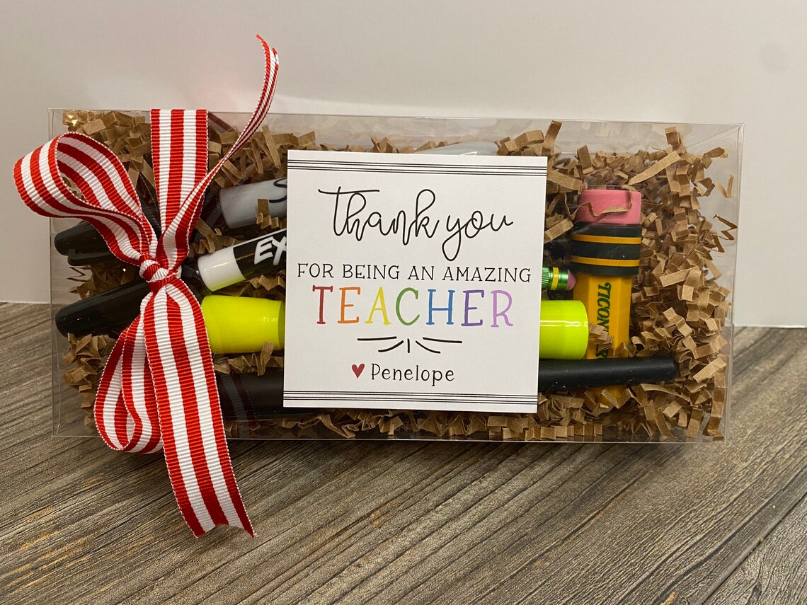 Personalized Teacher Gift Box Holiday Valentine Box of - Etsy
