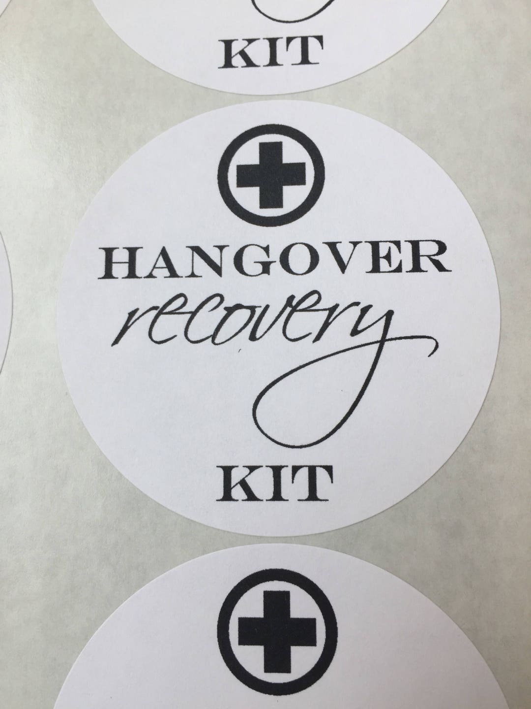 Hangover Kit Sticker, Wedding Hangover Sticker, Wedding Hangover ...