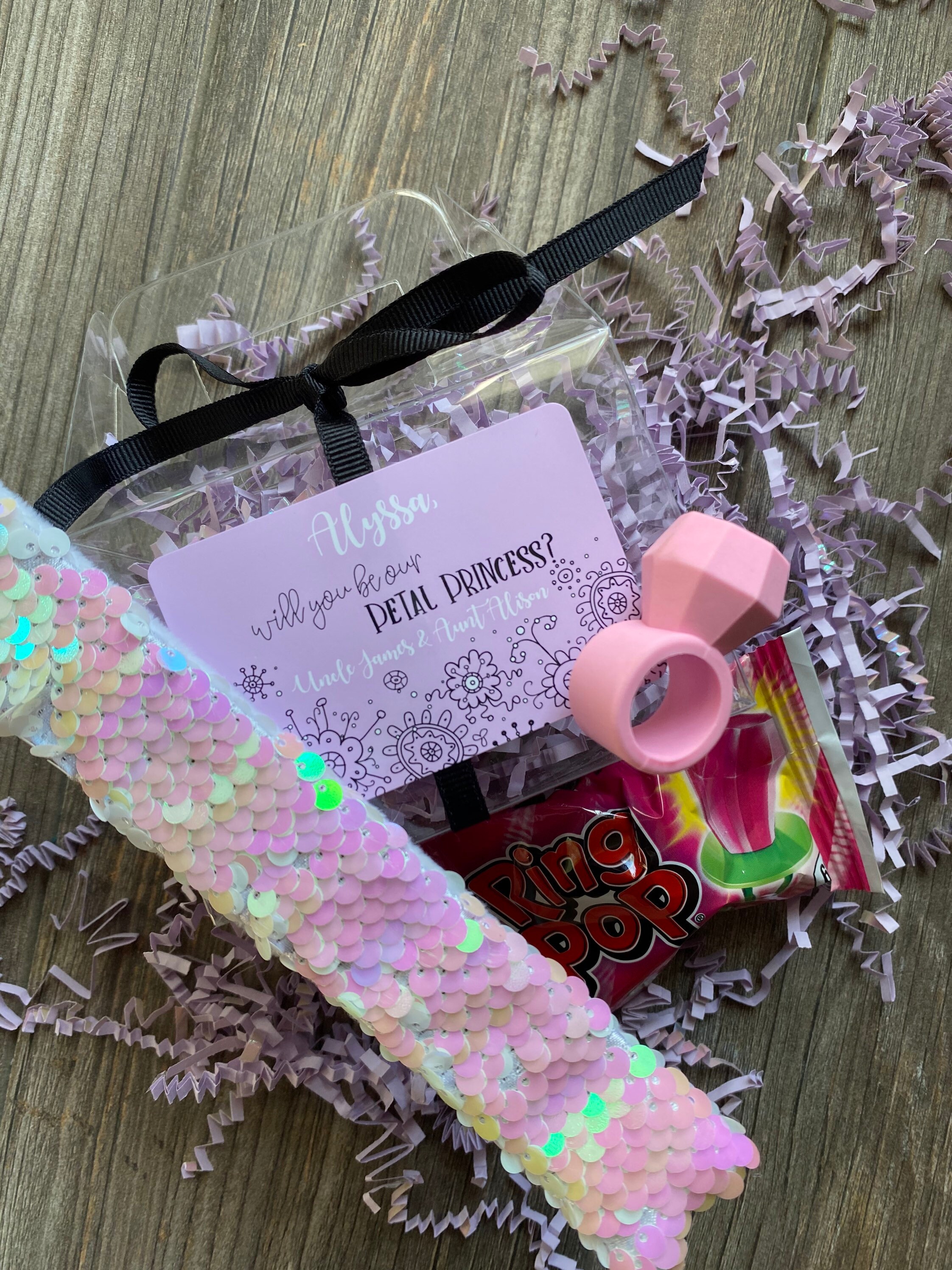 Flower Girl Proposal Box Will you be our Petal Princess | Etsy