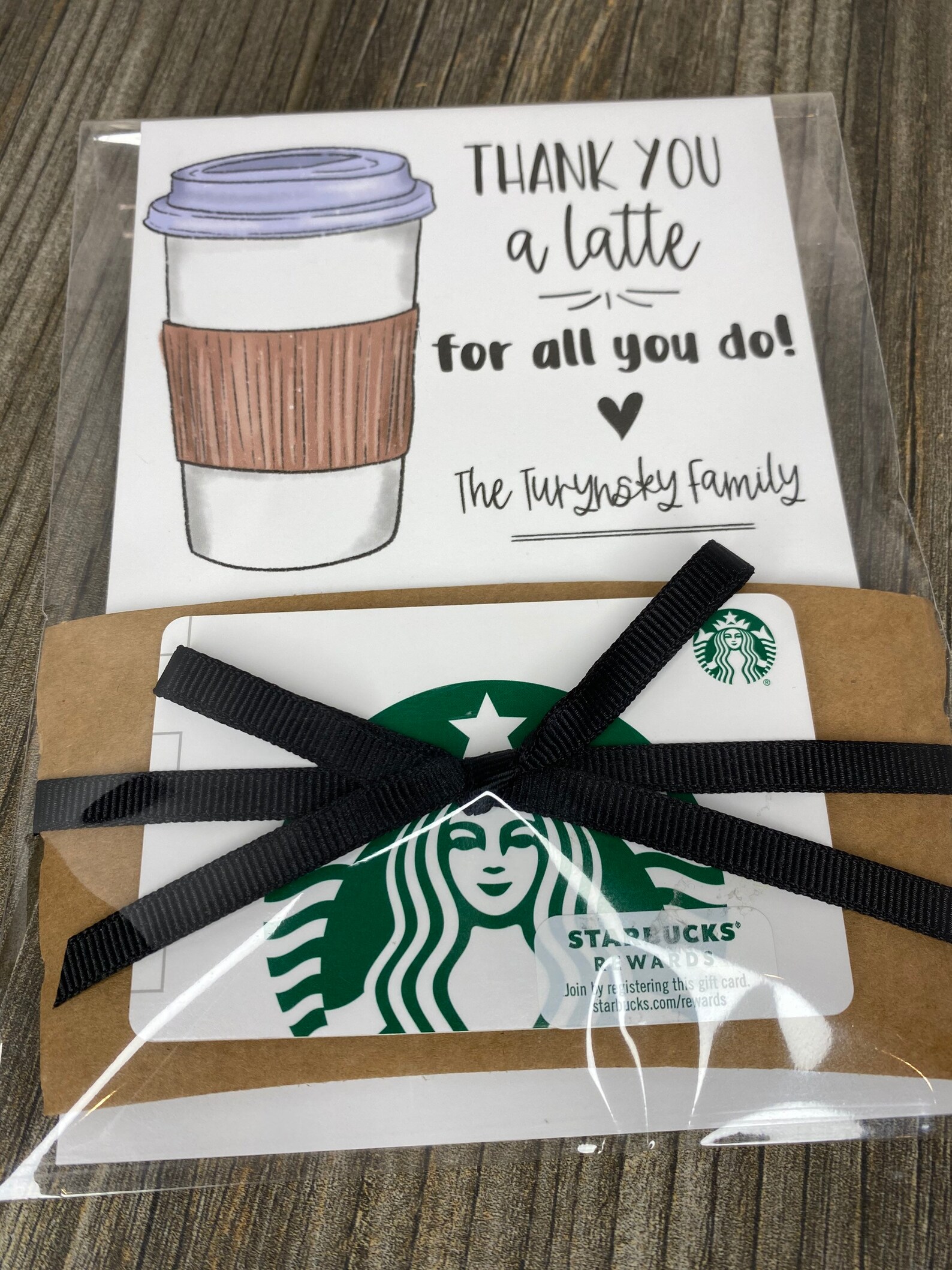 Thanks a Latte for All That You Do Gift Card Holder Cards for - Etsy