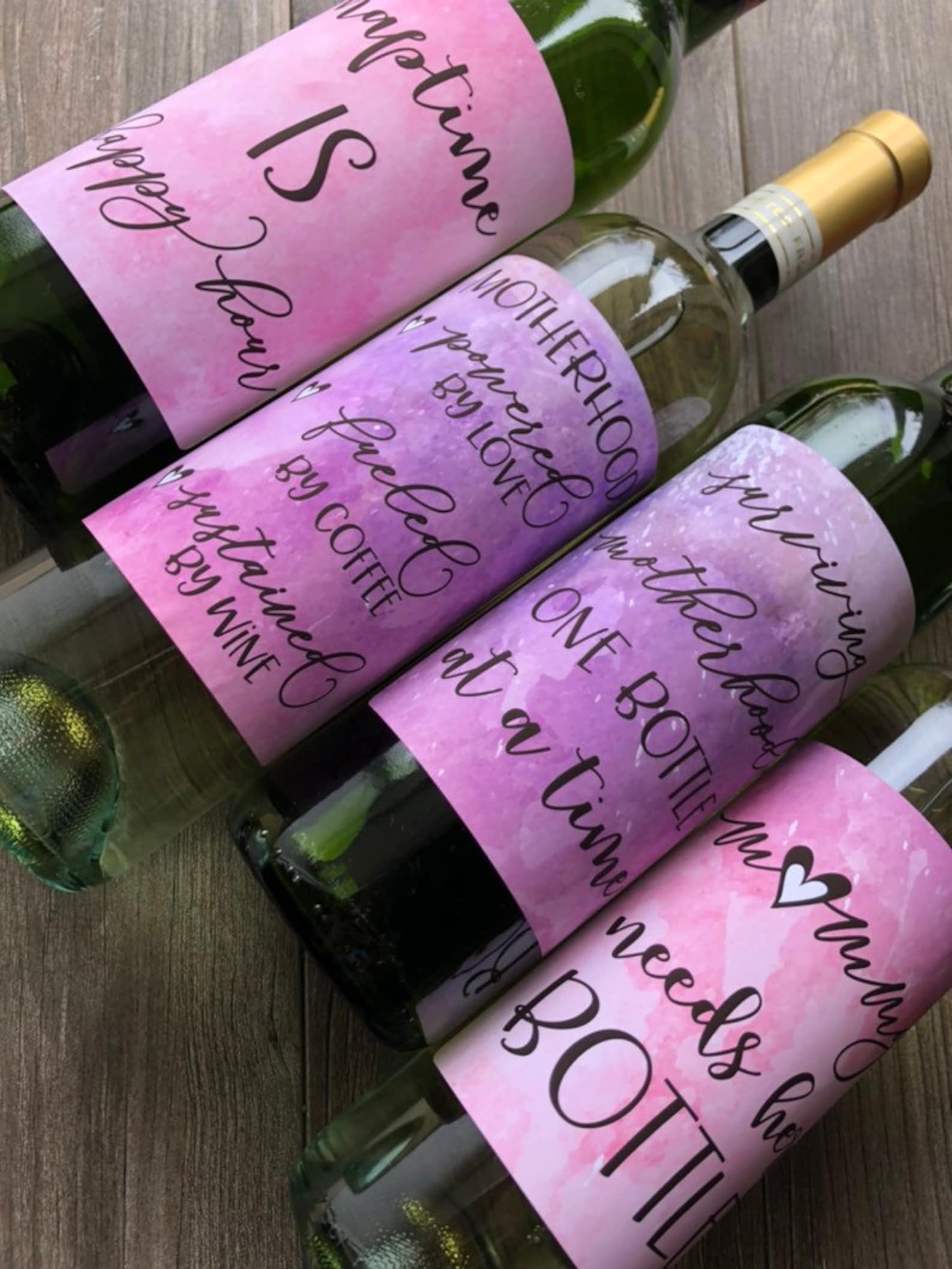 Mom Wine Labels Mother's Day Gift New Mom Gift Baby | Etsy
