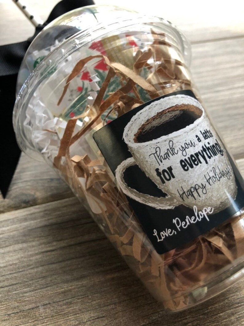 Coffee Gift Card Holder Teacher Appreciation Thank You Gift | Etsy