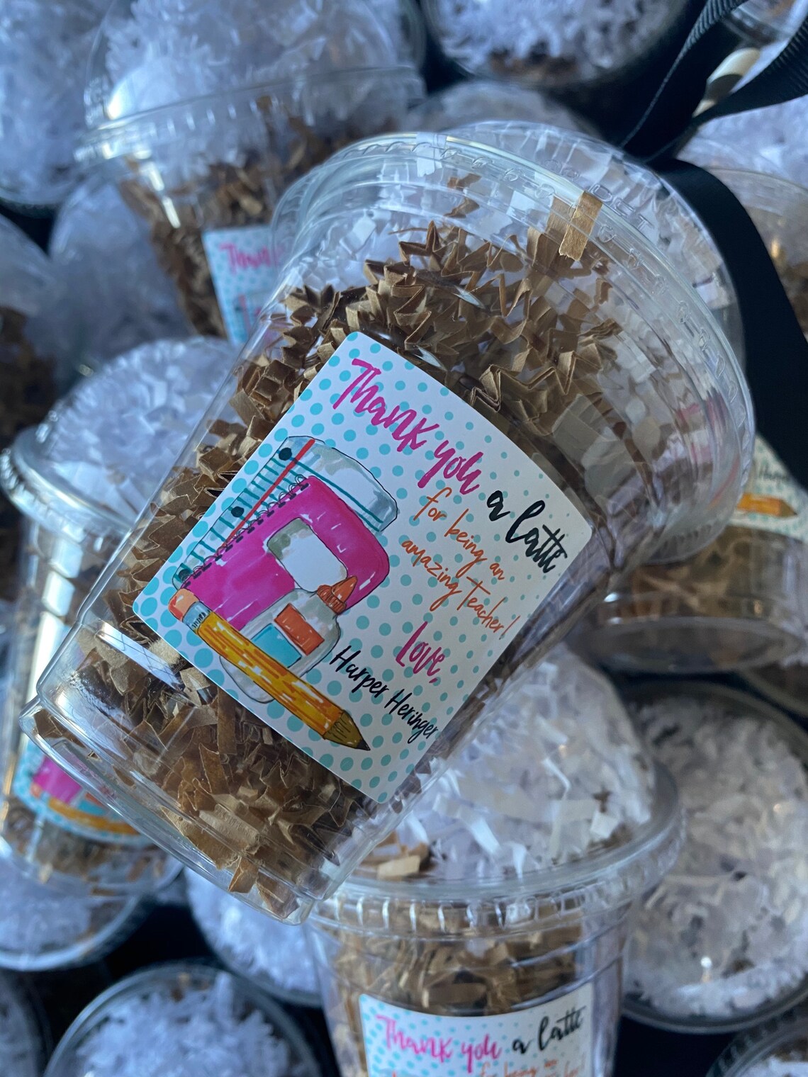 Coffee Cup Gift Card Holder Teacher Appreciation Gift Thank - Etsy