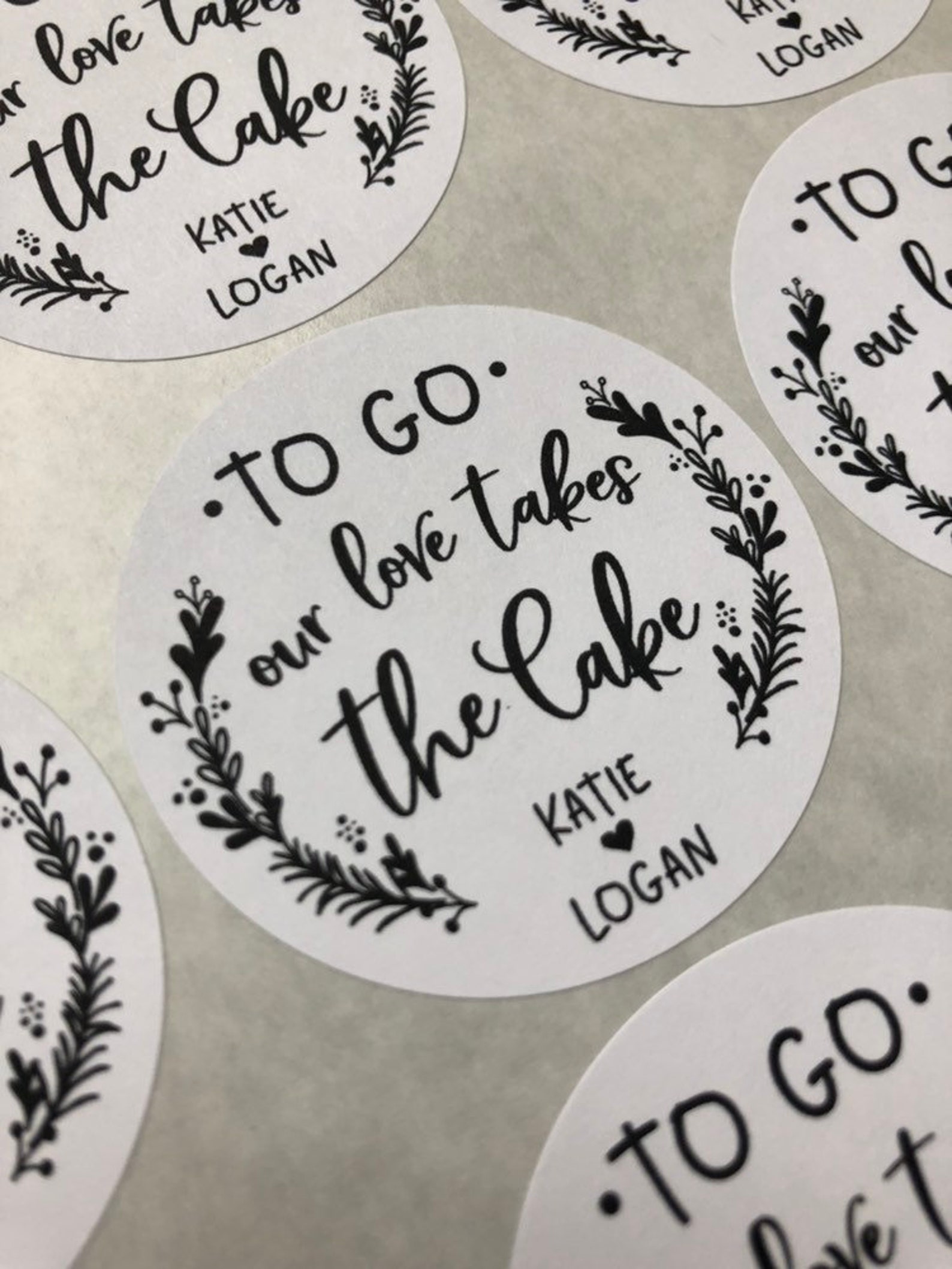 Our Love Takes the Cake Cake to Go to Go Box Wedding - Etsy