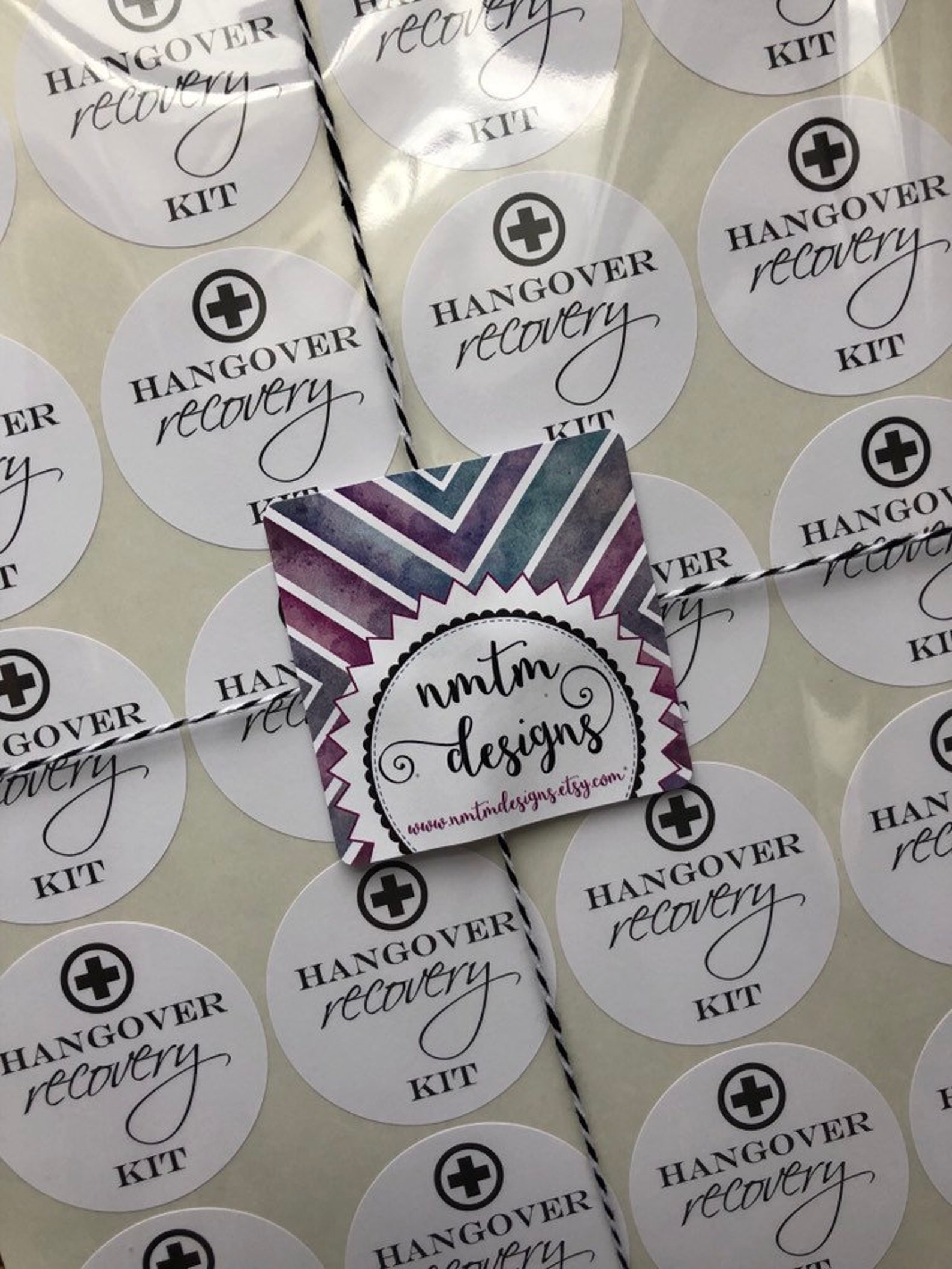 Hangover Kit Sticker Wedding Hangover Sticker Wedding - Etsy