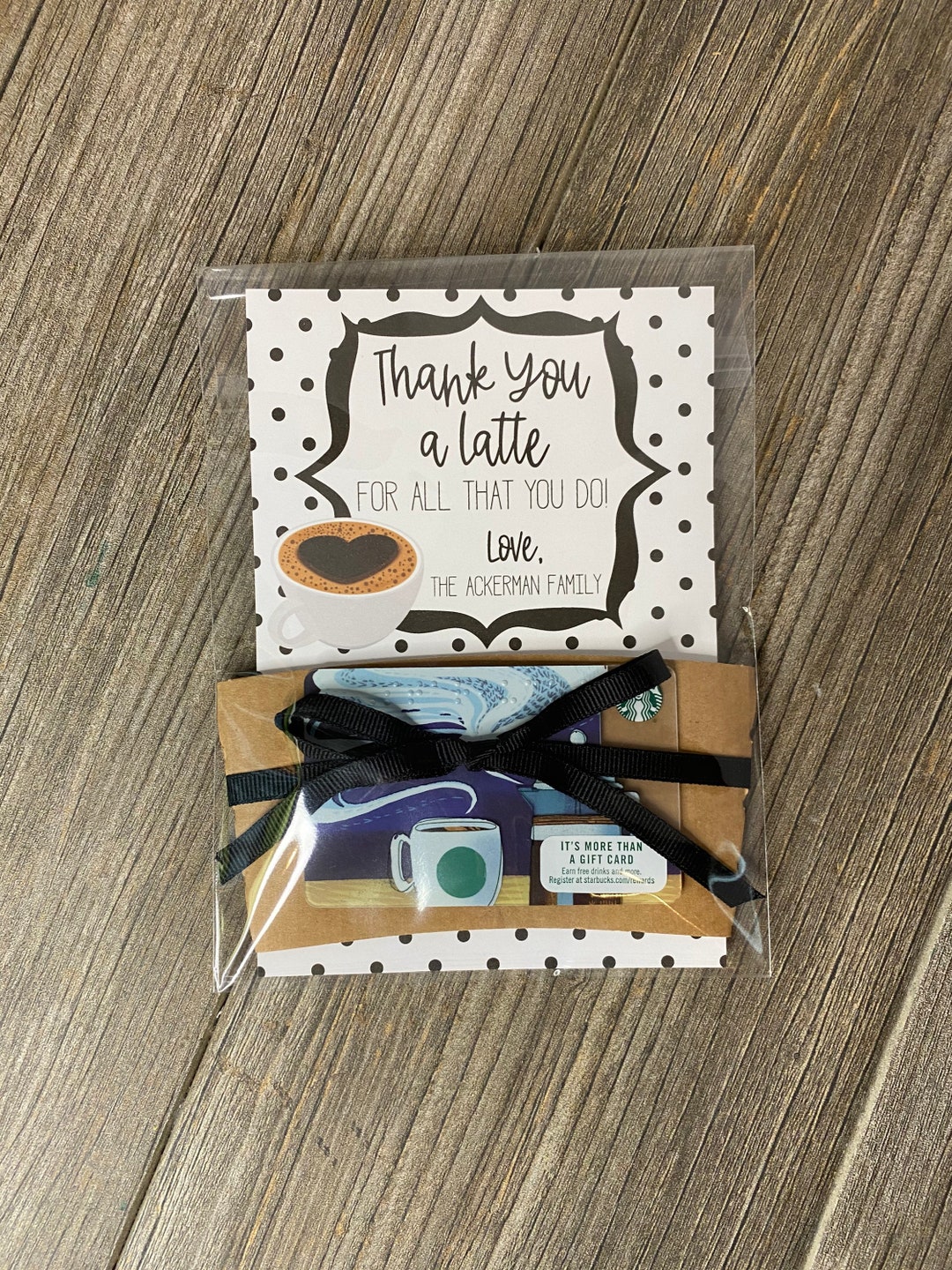 Thanks a Latte for All That You Do Gift Card Holder Card Holiday ...