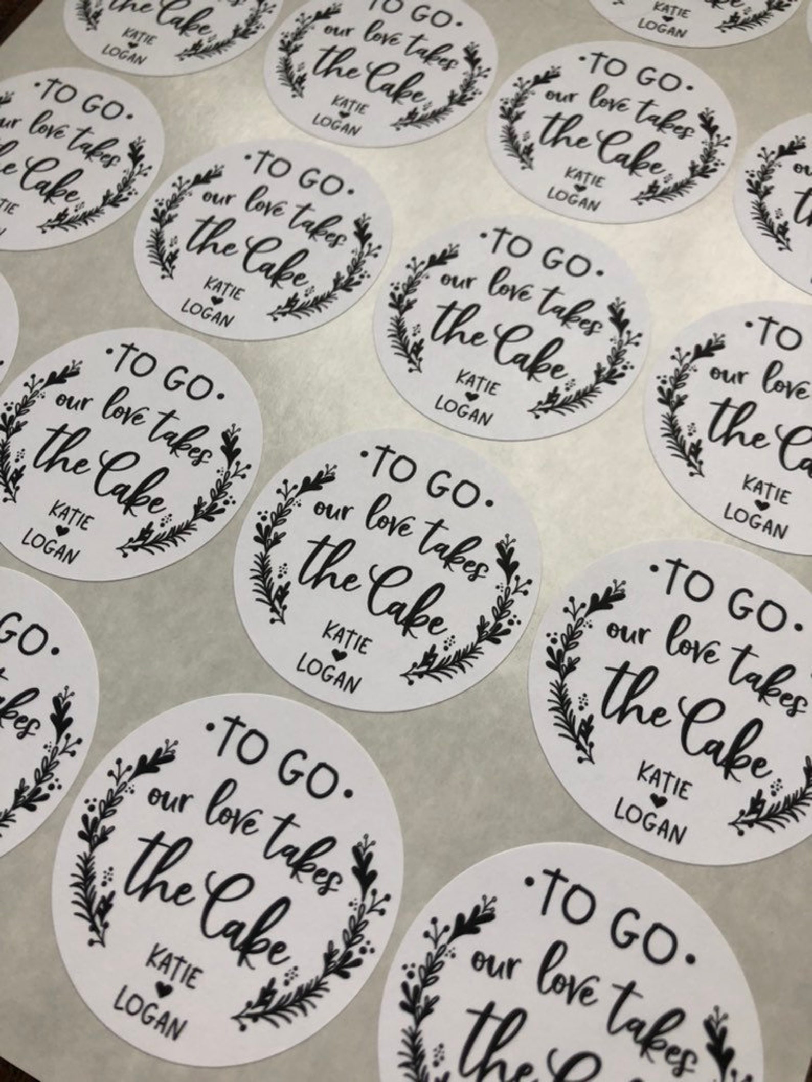 Our Love Takes the Cake Cake to Go to Go Box Wedding - Etsy