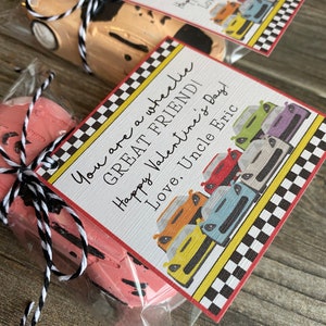Kids Valentine's Day Cards Car Sidewalk Chalk, Kids Valentine Favors ...