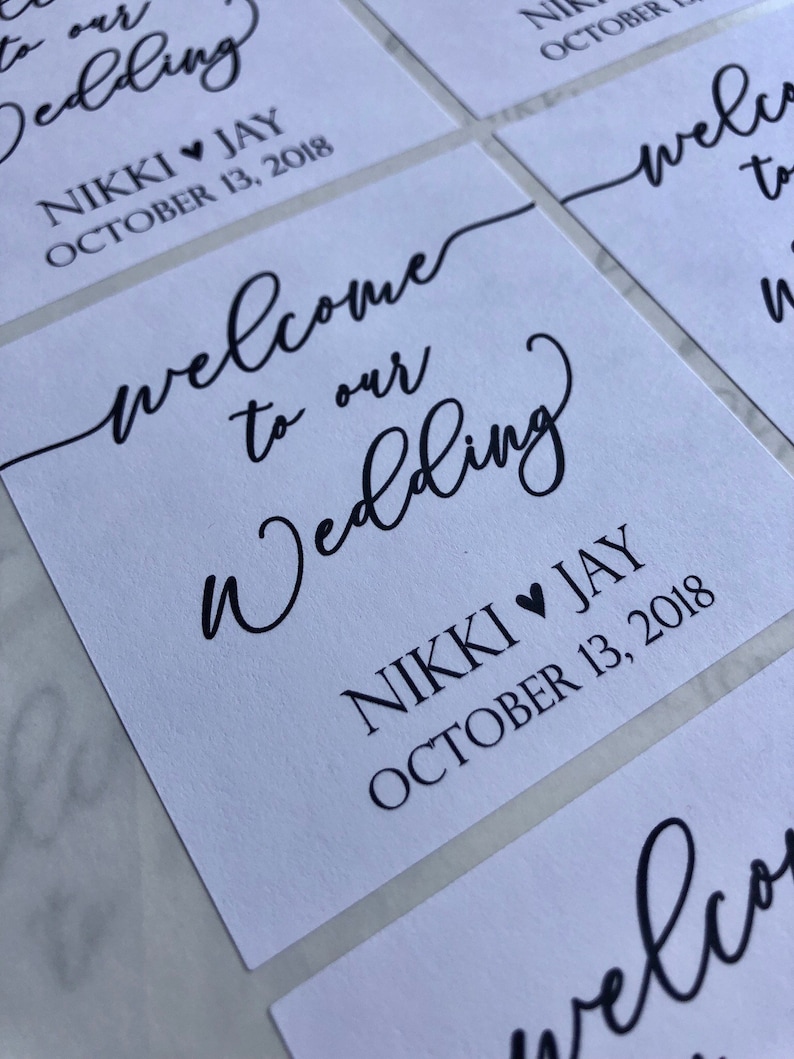 Personalized Welcome Bag Sticker Hotel Bag Sticker Hotel - Etsy