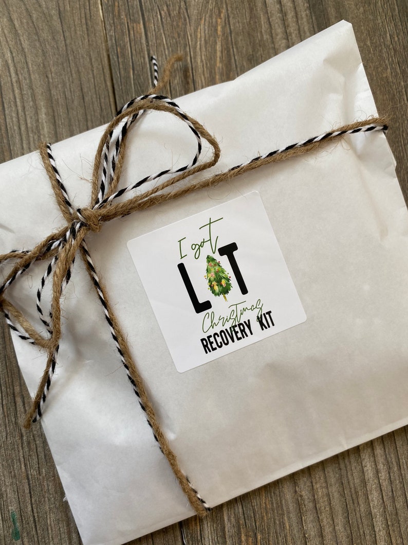 Christmas Recovery Kit Christmas Hangover Sticker Holiday - Etsy