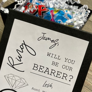 Ring Bearer Proposal Will You Be My Ring Bearer Ring - Etsy