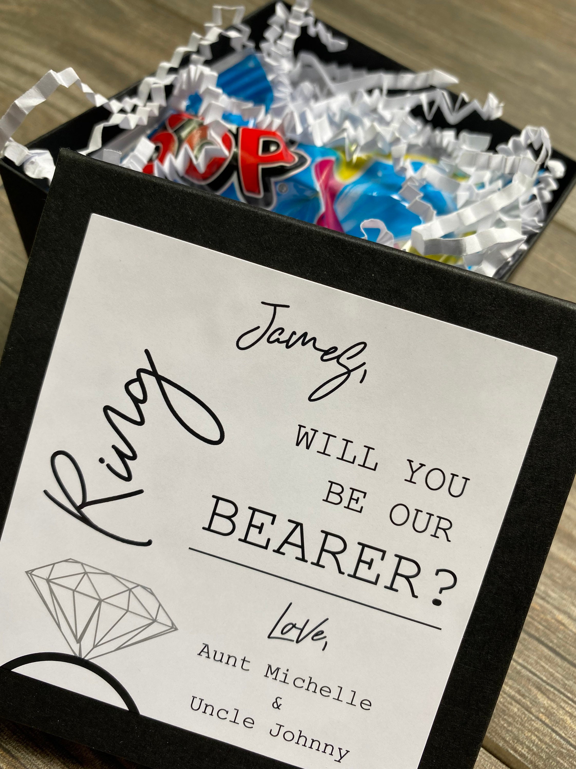 Ring Bearer Proposal Will You Be My Ring Bearer Ring - Etsy