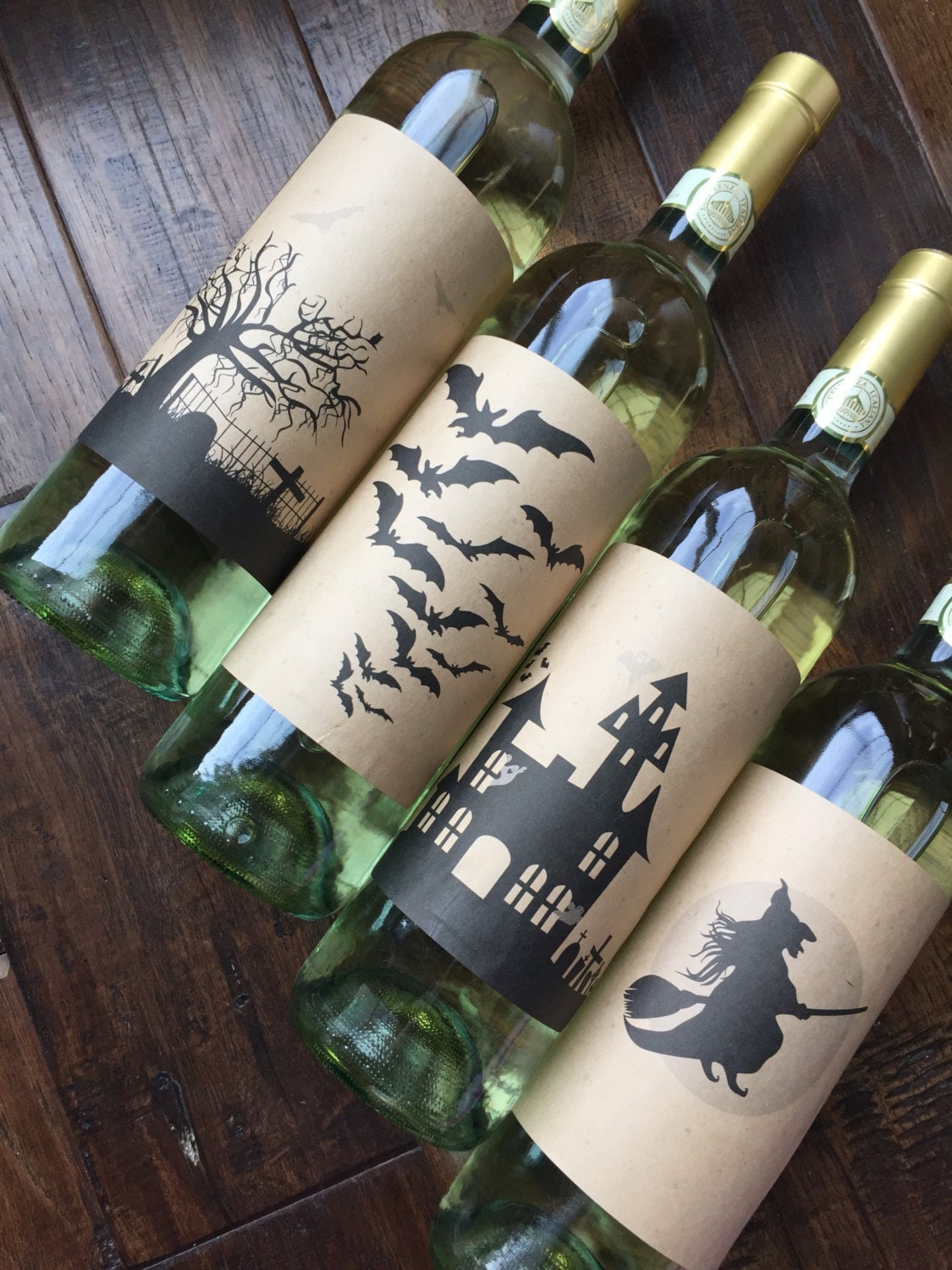 Halloween Wine Label Halloween Wine Labels Halloween Labels - Etsy
