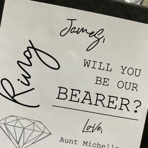 Ring Bearer Proposal Will You Be My Ring Bearer Ring - Etsy