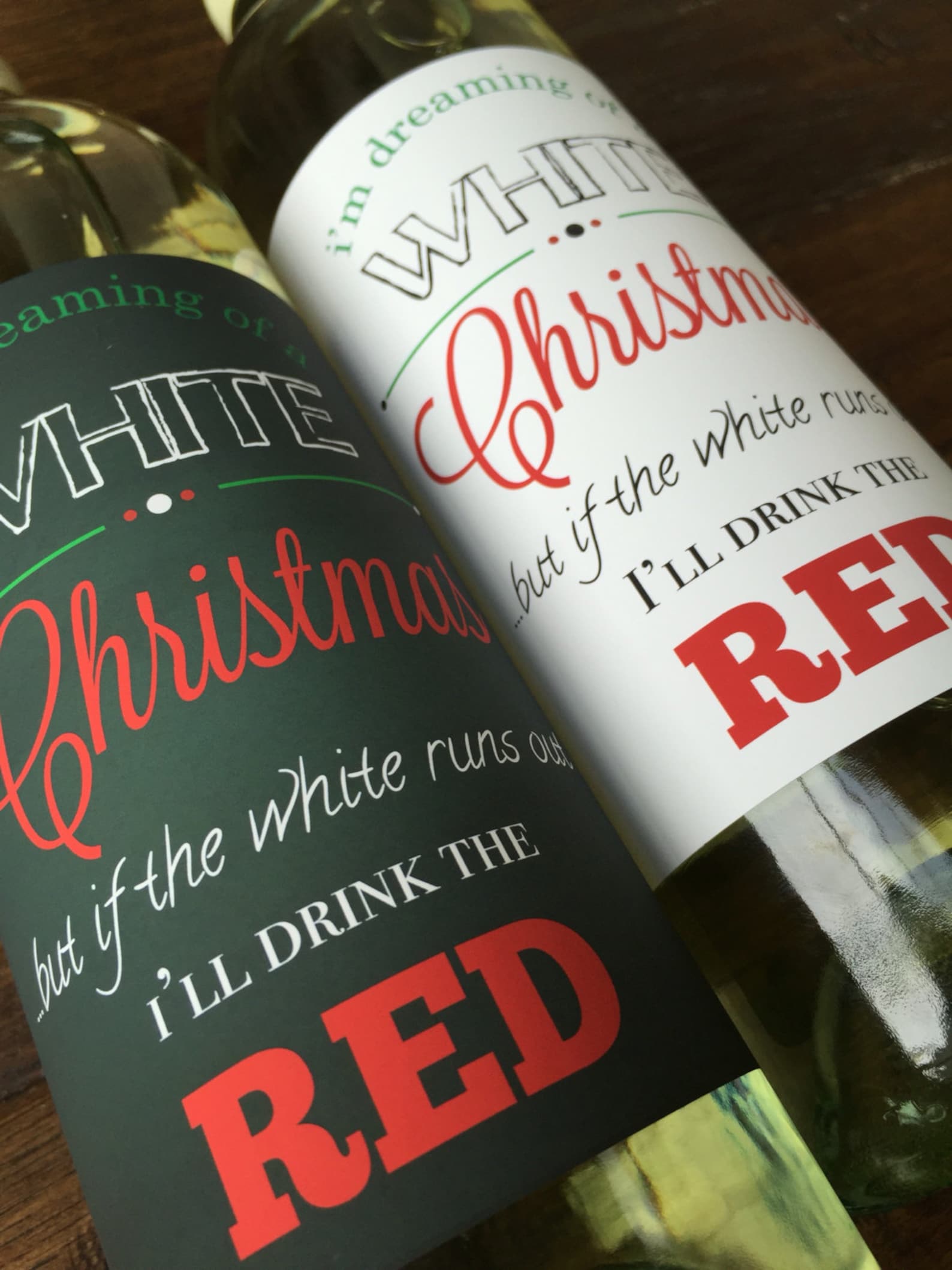 Christmas Wine Label-holiday Wine-christmas Wine Hostess Gift ...
