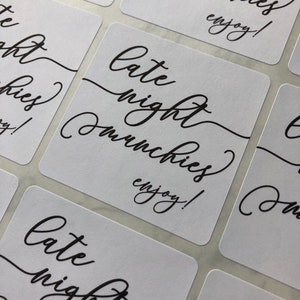 Late Night Munchies, Late Night Sticker, Midnight Snack Sticker ...