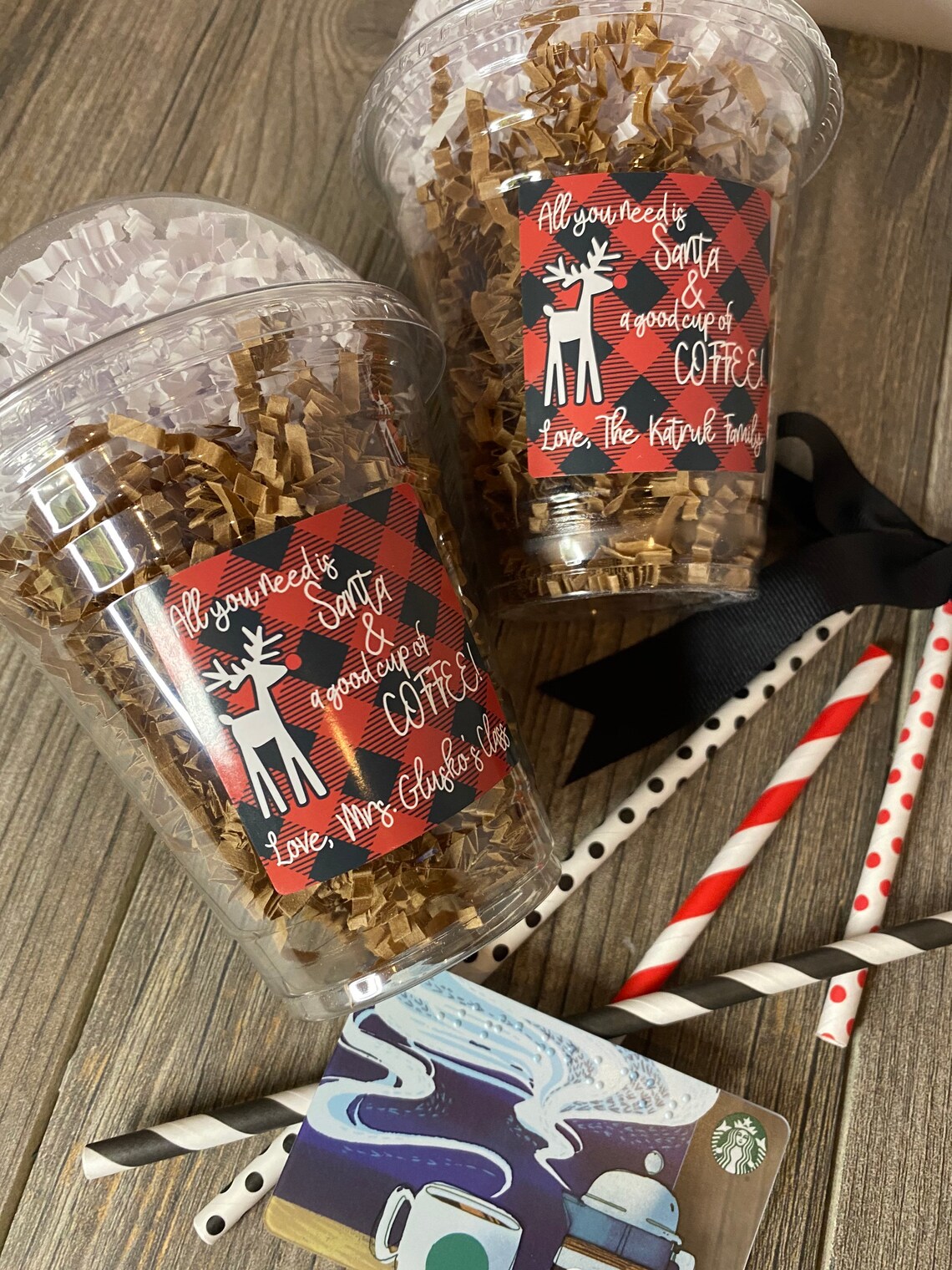 Christmas Coffee Gift Card Holders Stocking Stuffer Teacher - Etsy