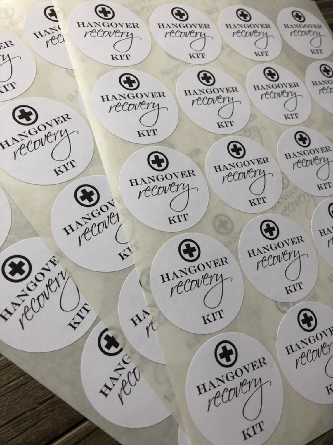 Hangover Kit Sticker Wedding Hangover Sticker Wedding - Etsy