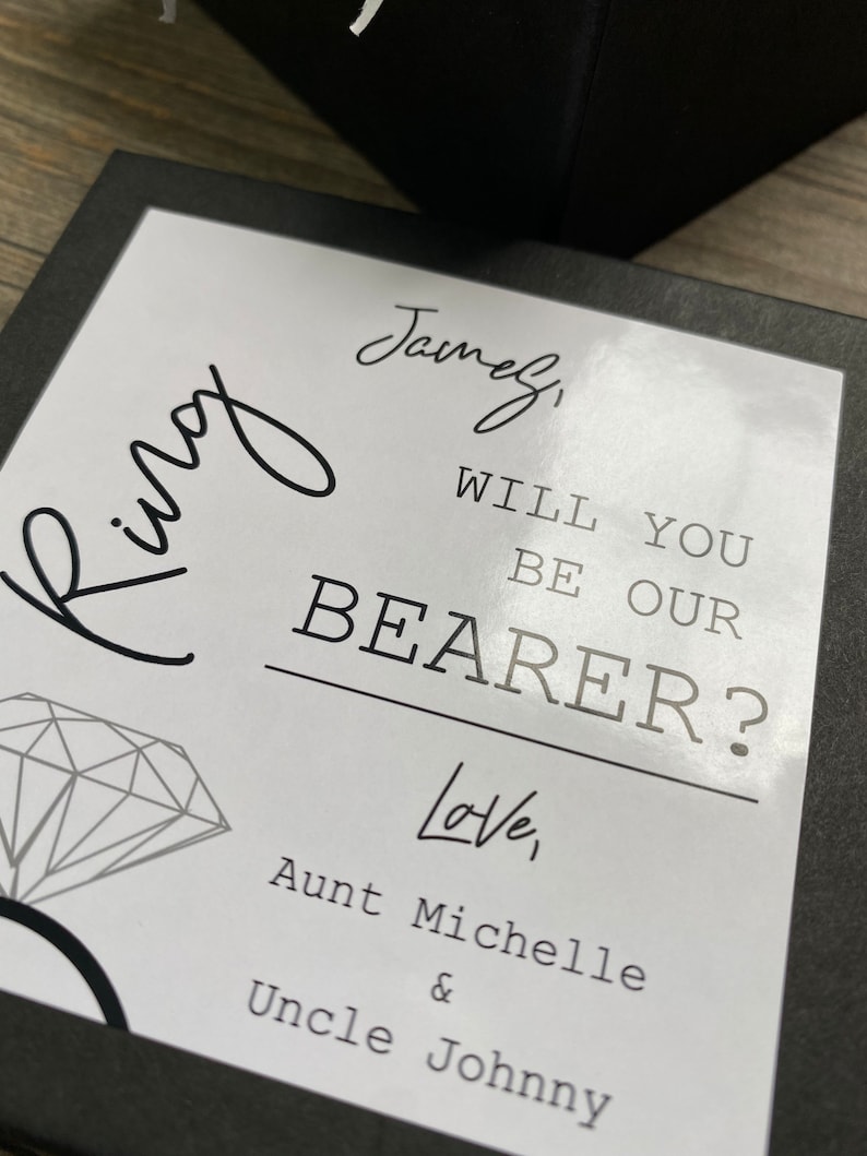 Ring Bearer Proposal Will You Be My Ring Bearer Ring - Etsy