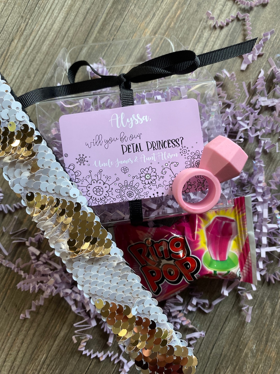 Flower Girl Proposal Box, Will You Be Our Petal Princess? Bridal Party ...